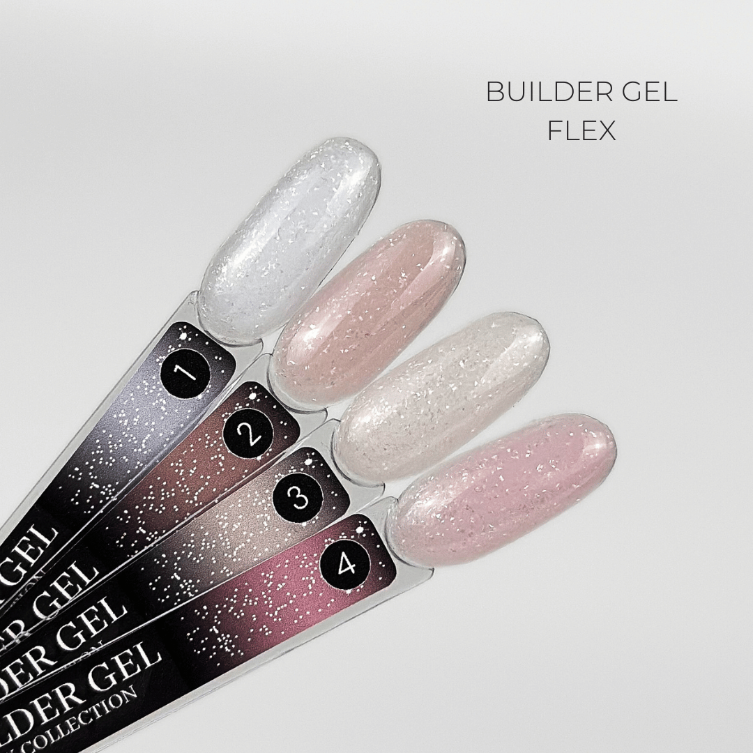 Builder Gel Flex Collection №4 Crystal Professional HEMA & TPO - Crystal